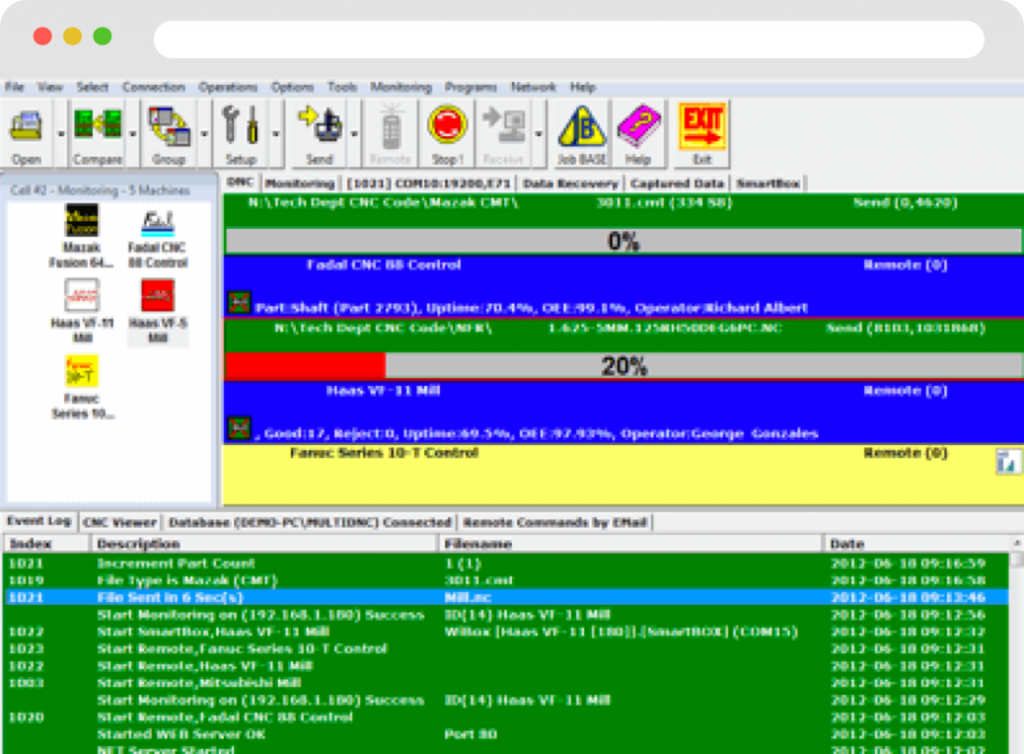 Request Free Demo - Multi-DNC Software